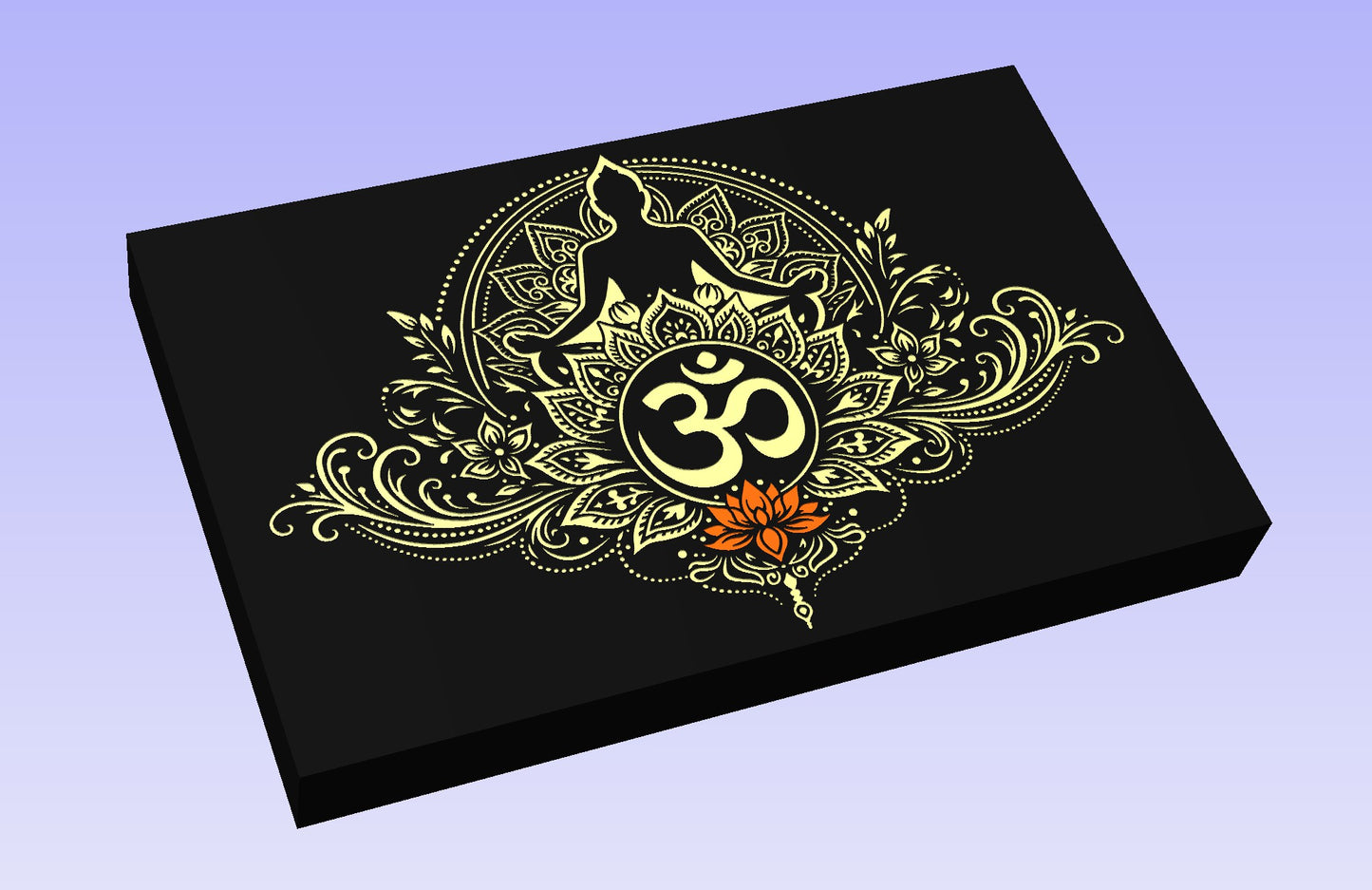 Om II 19x12" CNC inlay plan – CUSTOM CUTTING BOARDS BY BROINWOOD