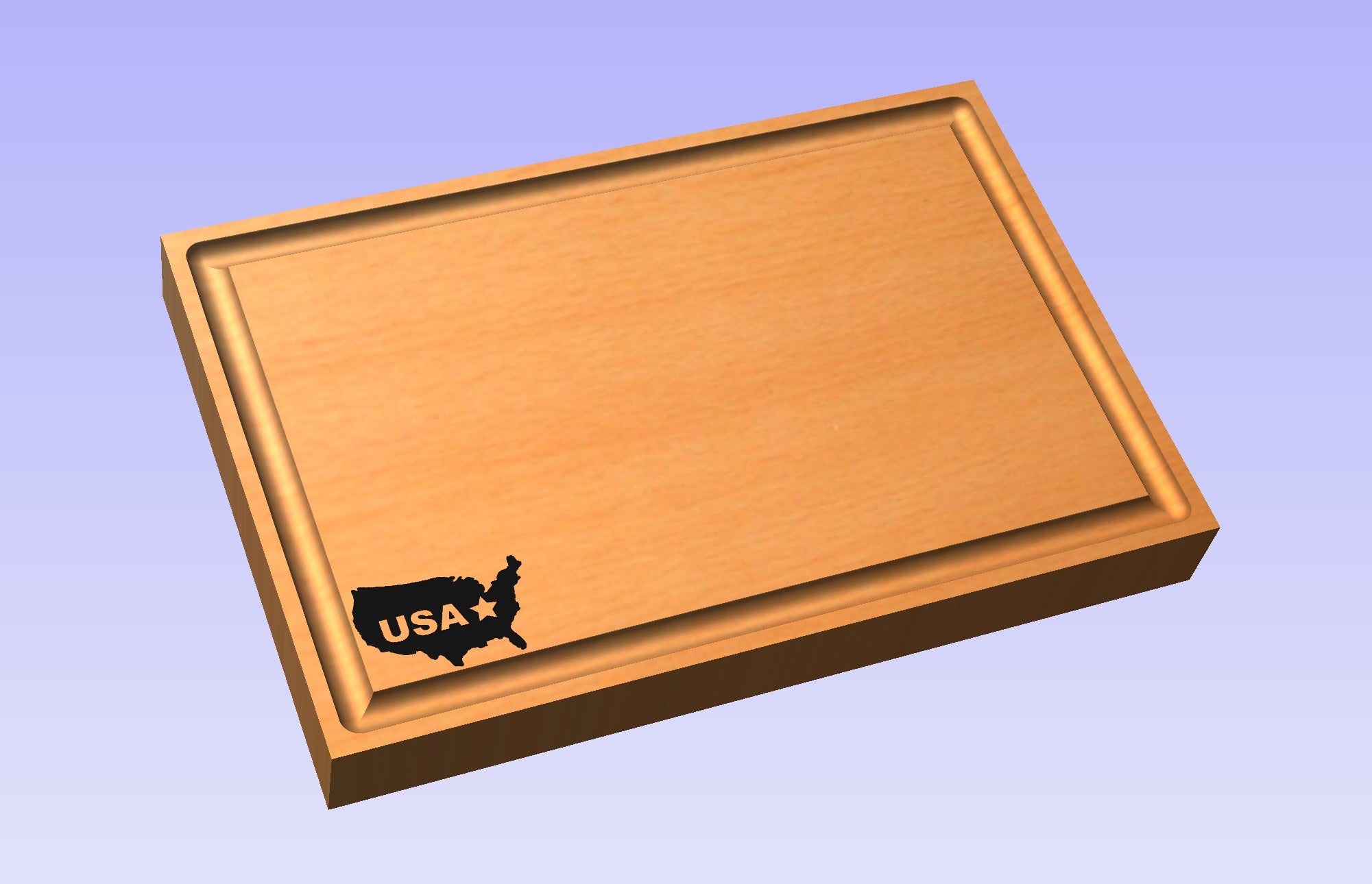 USA 18x12" CNC inlay plan – CUSTOM CUTTING BOARDS BY BROINWOOD