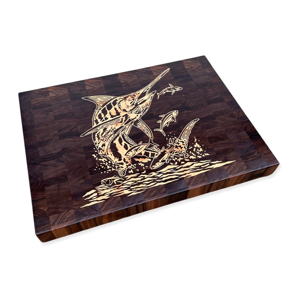 Marlin board CNC inlay plan 24x18'' – CUSTOM CUTTING BOARDS BY BROINWOOD